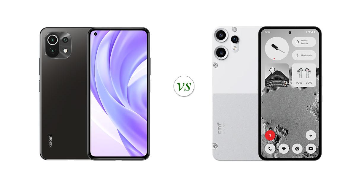 Xiaomi Mi 11 Lite vs CMF Phone 2 Pro: Side by Side Specs Comparison