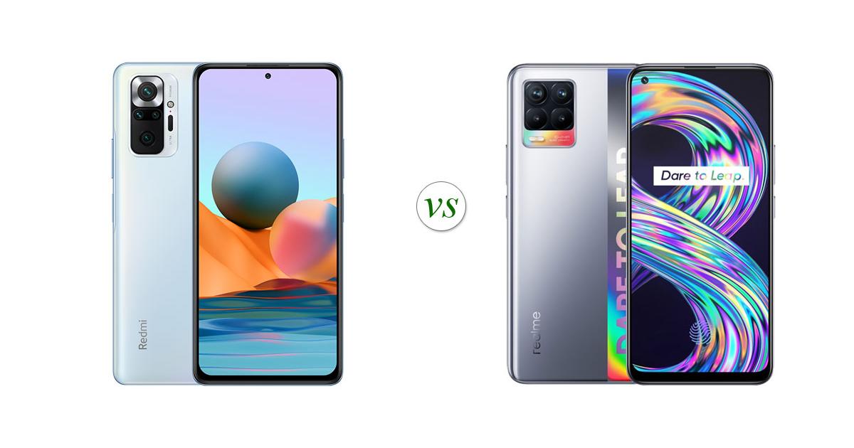 Xiaomi Redmi Note 10 Pro vs realme 8: Side by Side Specs Comparison