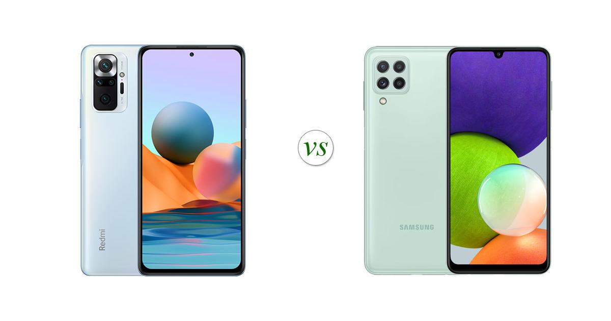 Xiaomi Redmi Note 10 Pro vs Samsung Galaxy A22: Side by Side Specs ...