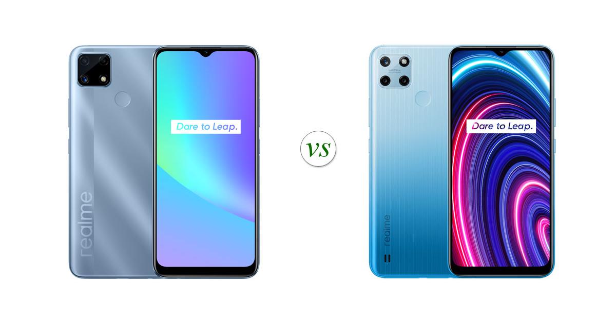 realme C25 vs realme C25Y: Side by Side Specs Comparison