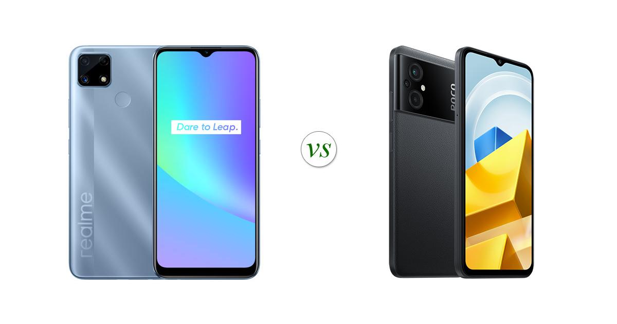 realme C25 vs POCO M5: Side by Side Specs Comparison