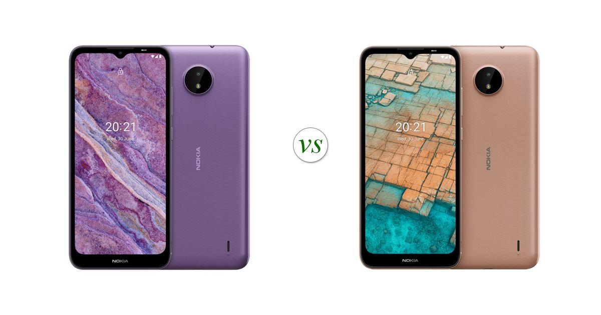 Nokia C10 vs Nokia C20: Side by Side Specs Comparison