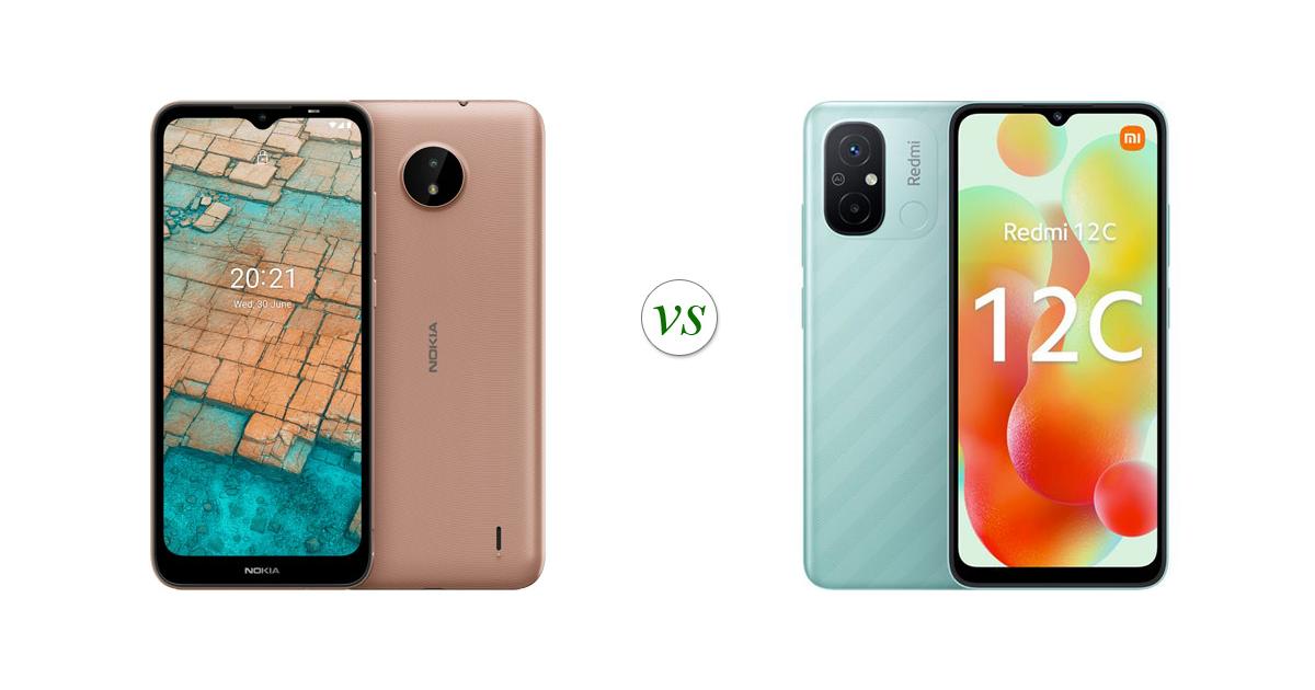 Nokia C20 vs Xiaomi Redmi 12C: Side by Side Specs Comparison