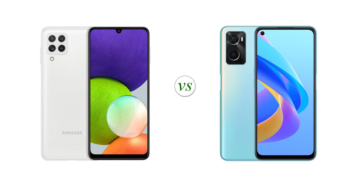 Samsung Galaxy A22 5G vs OPPO A76: Side by Side Specs Comparison