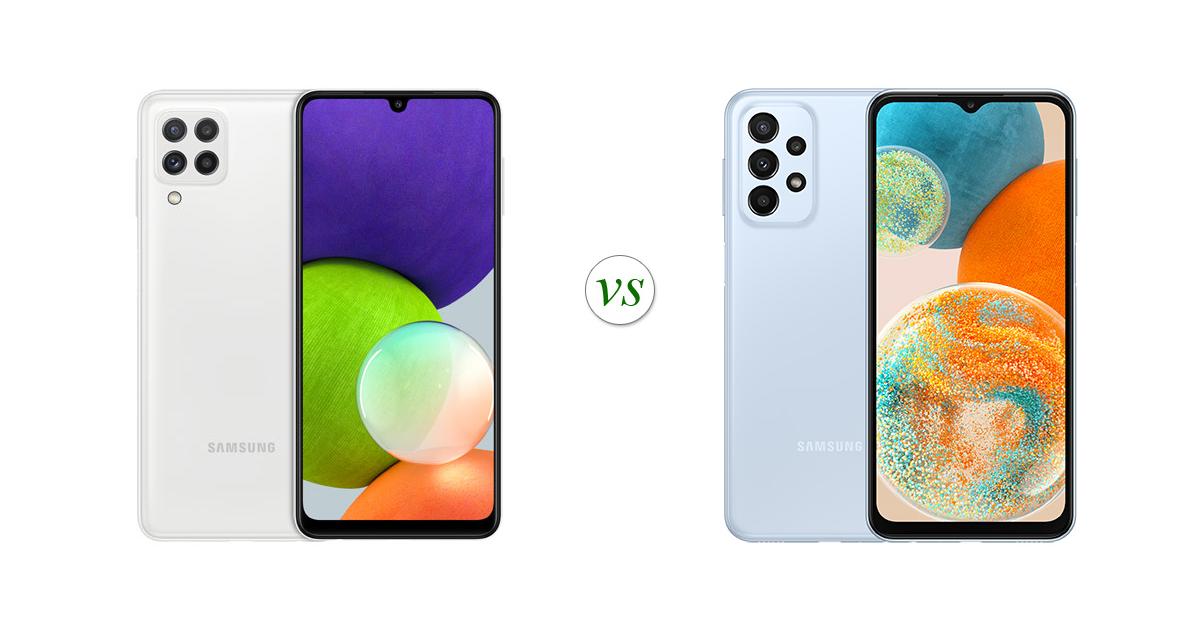 Samsung Galaxy A22 5g Vs Samsung Galaxy A23 5g Side By Side Specs