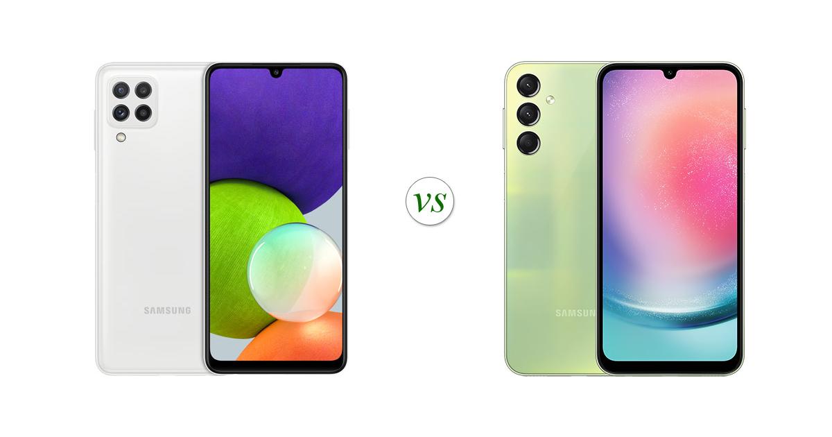 Samsung Galaxy A22 5G vs Samsung Galaxy A24: Side by Side Specs Comparison