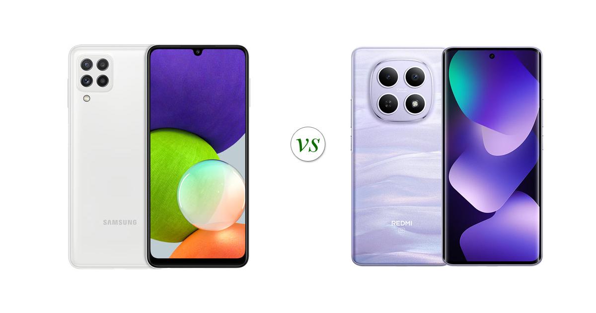 Samsung Galaxy A22 5G vs Redmi Note 15 5G: Side by Side Specs Comparison