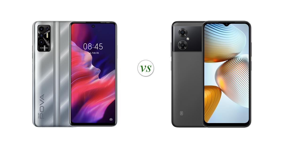 TECNO POVA 2 vs POCO M4 5G: Side by Side Specs Comparison