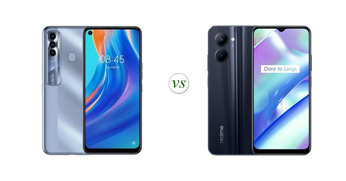TECNO Spark 7 Pro vs realme C33: Side by Side Specs Comparison