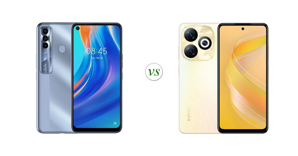 TECNO Spark 7 Pro vs Infinix SMART 8 Pro: Side by Side Specs Comparison