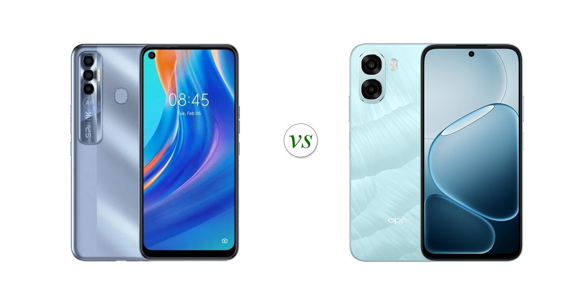 TECNO Spark 7 Pro vs OPPO A6x: Side by Side Specs Comparison