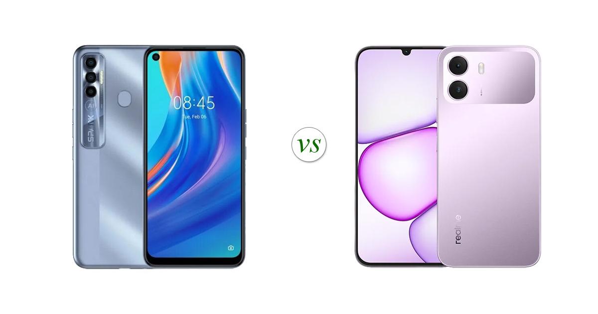 TECNO Spark 7 Pro vs realme P4 Lite: Side by Side Specs Comparison