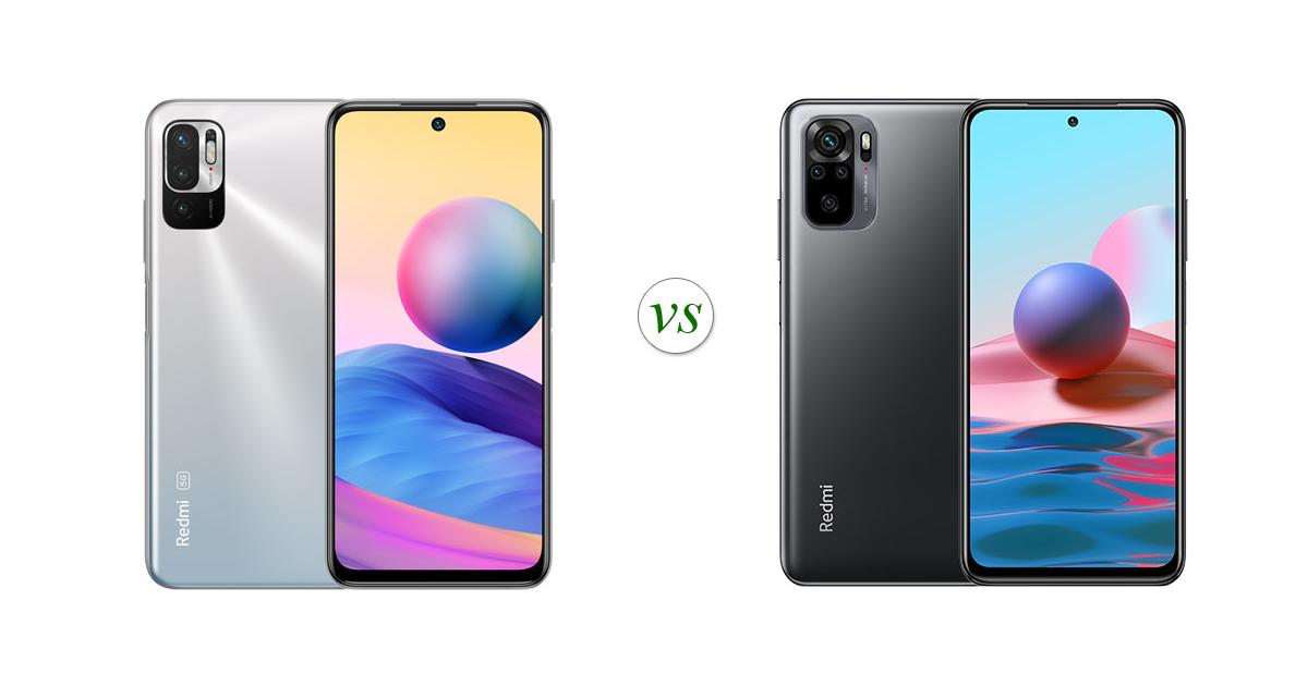 Xiaomi Redmi Note 10 5G vs Xiaomi Redmi Note 10: Side by Side Specs ...