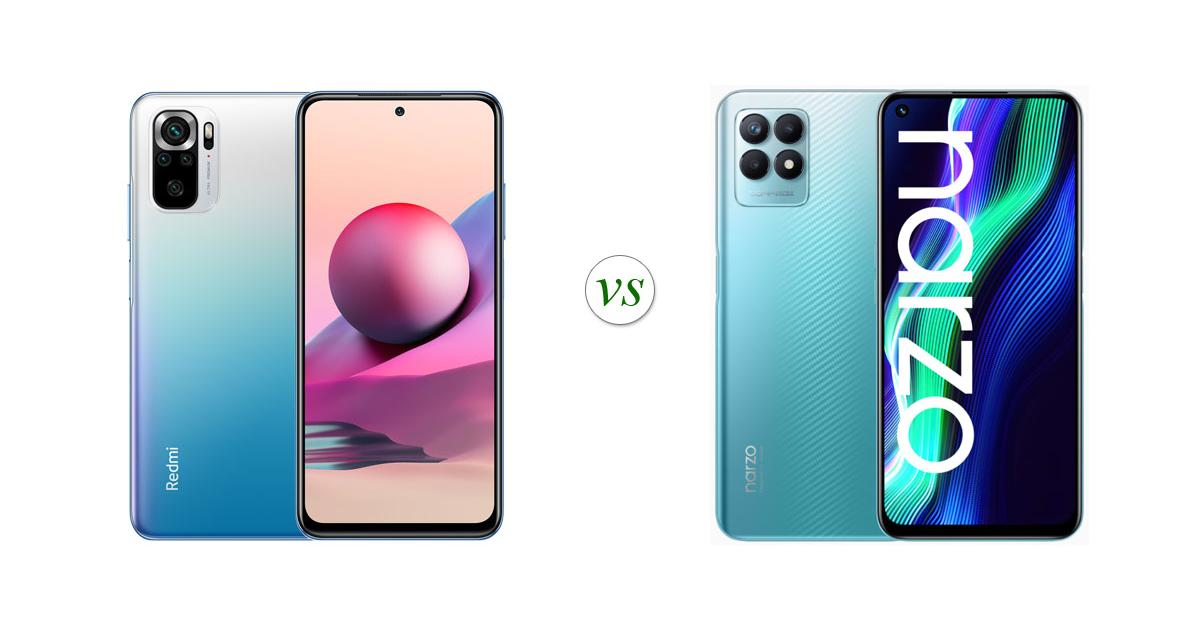 Xiaomi Redmi Note 10S vs realme narzo 50: Side by Side Specs Comparison