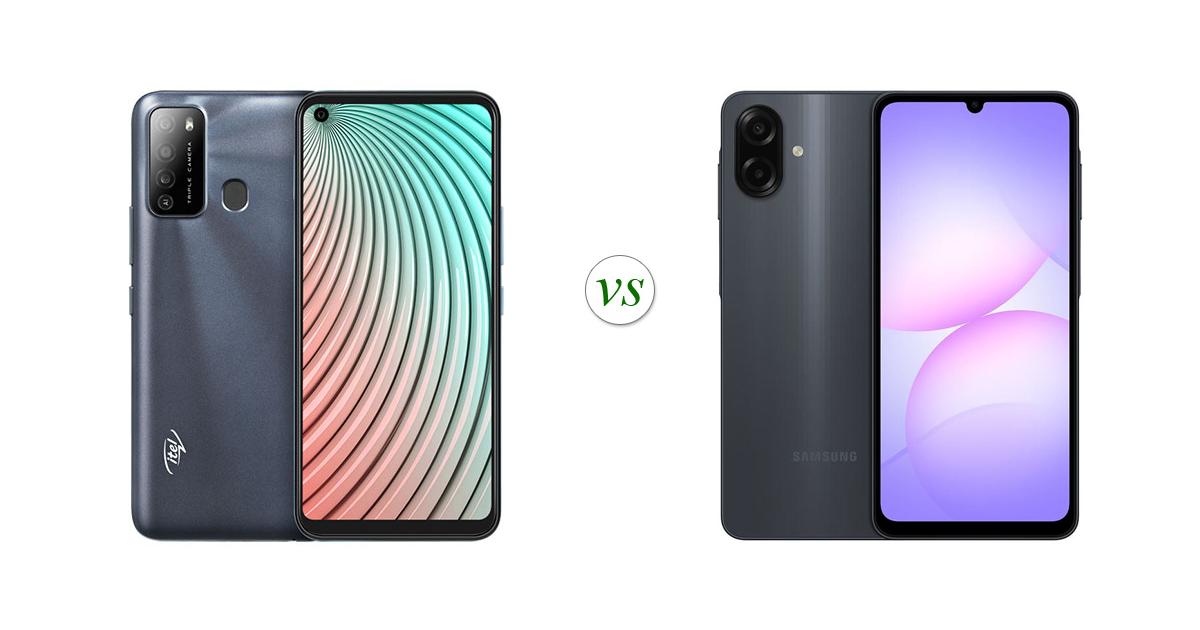 itel Vision 2 vs SAMSUNG Galaxy A07: Side by Side Specs Comparison
