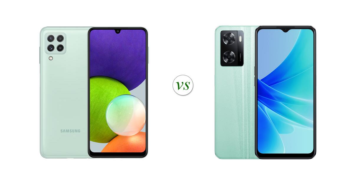 Samsung Galaxy A22 vs OPPO A57 2022: Side by Side Specs Comparison