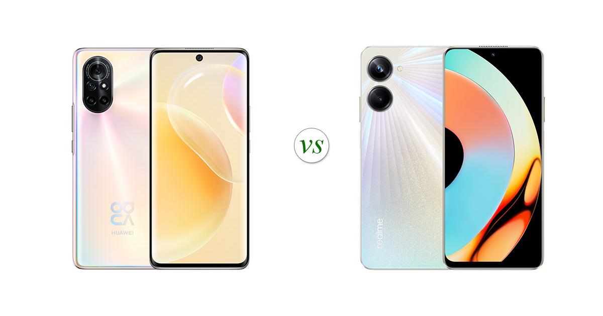 Huawei nova 8 vs realme 10 Pro 5G: Side by Side Specs Comparison