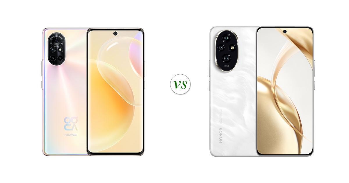 Huawei nova 8 vs HONOR 200: Side by Side Specs Comparison
