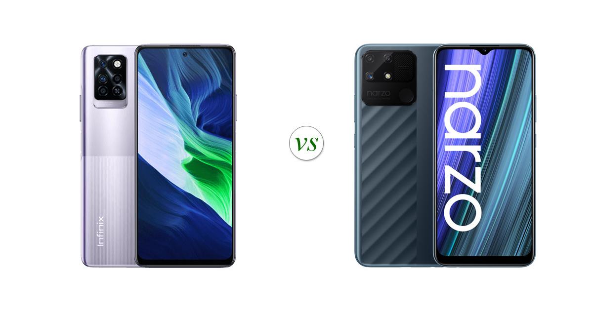 Infinix Note 10 Pro vs realme narzo 50A: Side by Side Specs Comparison