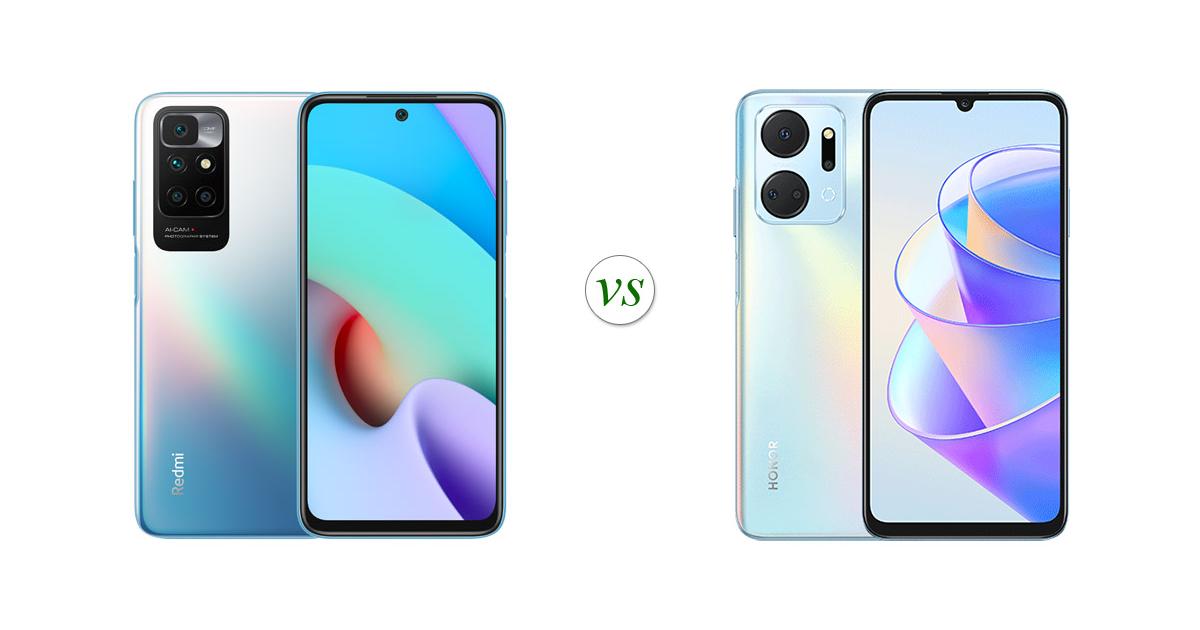 Xiaomi Redmi 10 vs HONOR X7a: Side by Side Specs Comparison