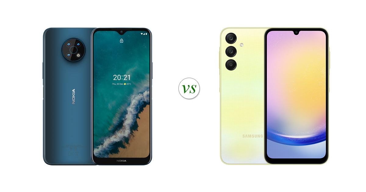 Nokia G50 vs Samsung Galaxy A25 5G: Side by Side Specs Comparison