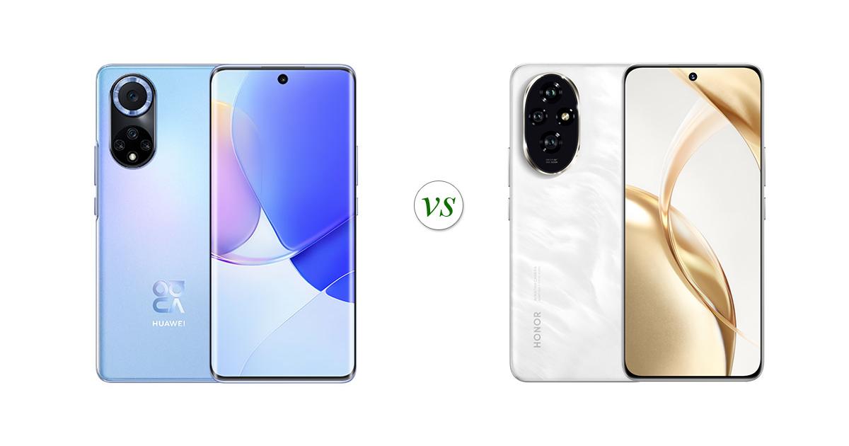 Huawei nova 9 vs HONOR 200: Side by Side Specs Comparison