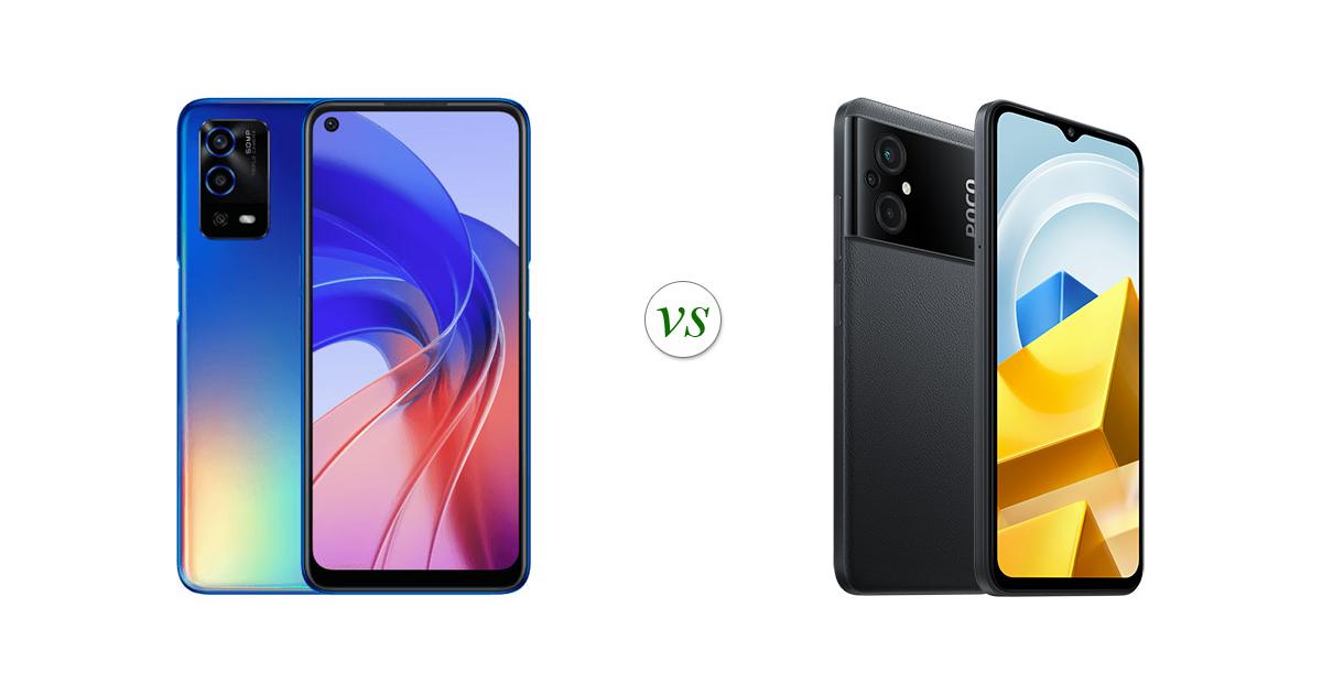 OPPO A55 vs POCO M5: Side by Side Specs Comparison