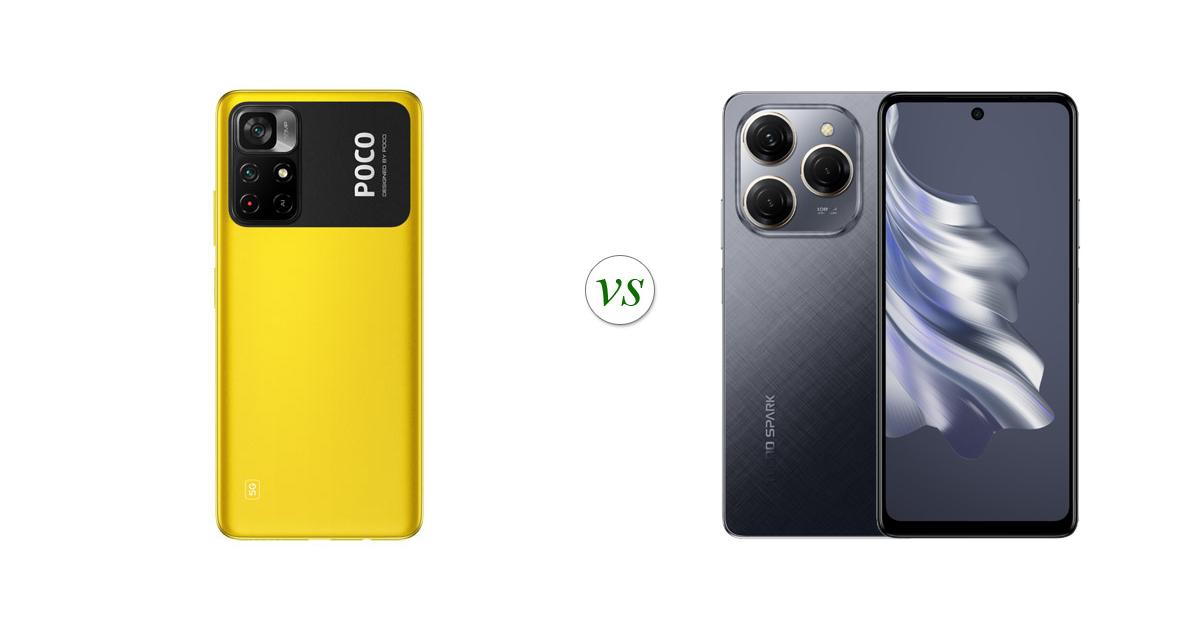 POCO M4 Pro 5G vs TECNO SPARK 20 Pro: Side by Side Specs Comparison