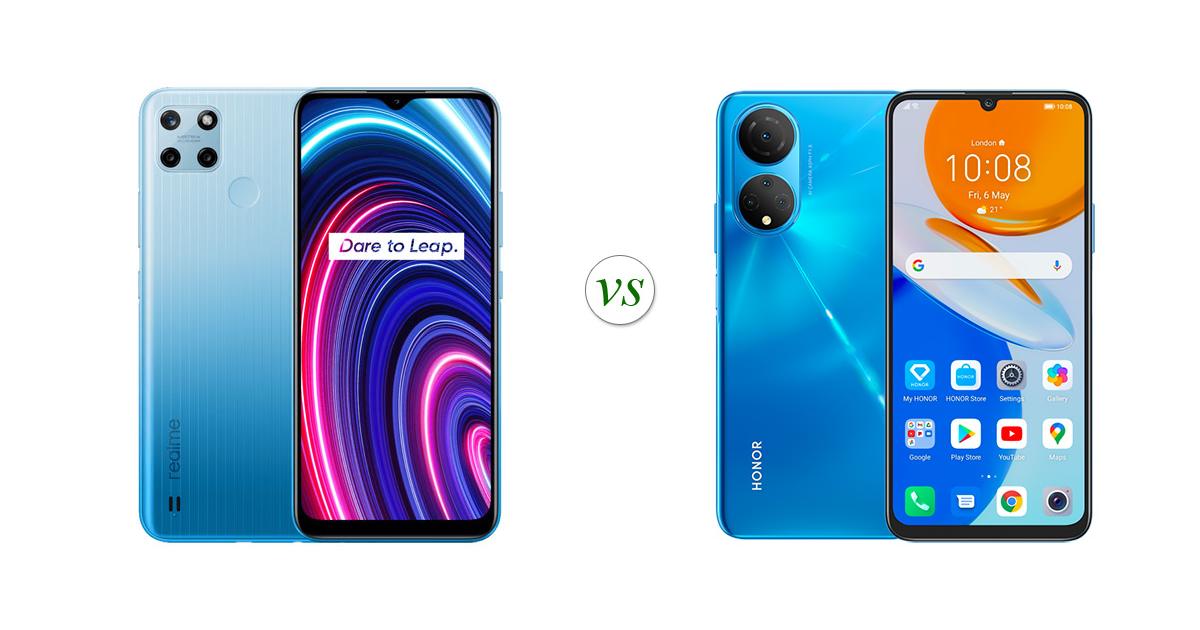 realme C25Y vs HONOR X7: Side by Side Specs Comparison