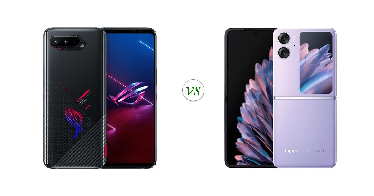 ASUS ROG Phone 5s vs OPPO Find N2 Flip: Side by Side Specs Comparison