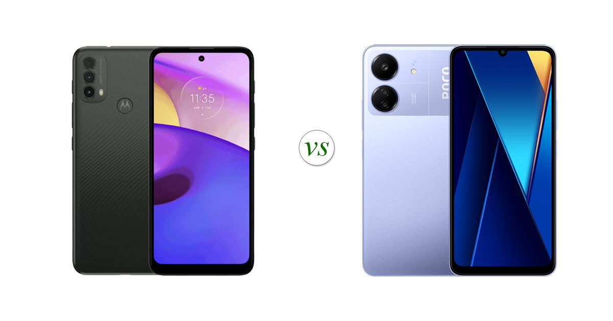 Motorola moto e40 vs POCO C65: Side by Side Specs Comparison