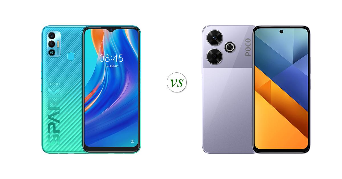 TECNO Spark 7T vs POCO M6: Side by Side Specs Comparison
