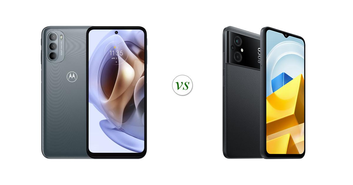 Motorola moto G31 vs POCO M5: Side by Side Specs Comparison