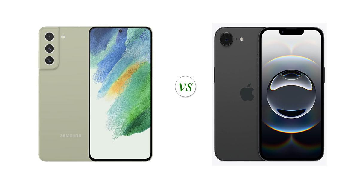 Samsung Galaxy S21 FE 5G vs Apple iPhone 16e: Side by Side Specs Comparison