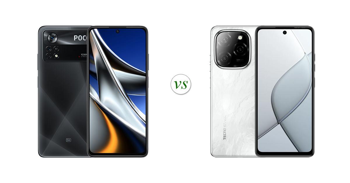POCO X4 Pro 5G vs TECNO SPARK 20 Pro 5G: Side by Side Specs Comparison
