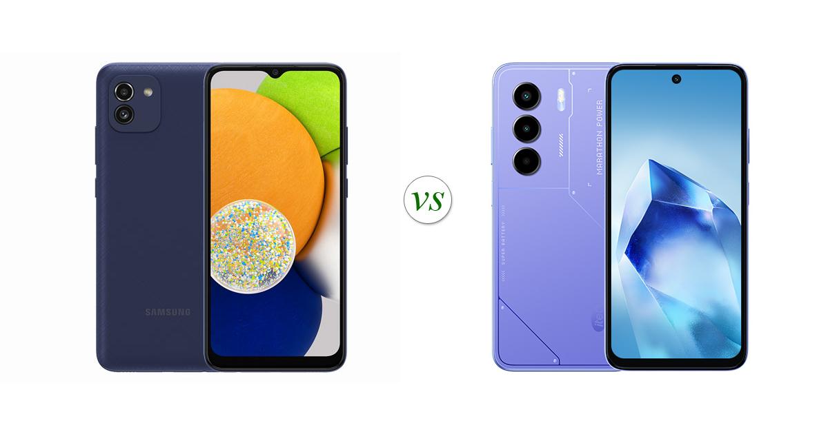 Samsung Galaxy A03 vs itel Power 70: Side by Side Specs Comparison
