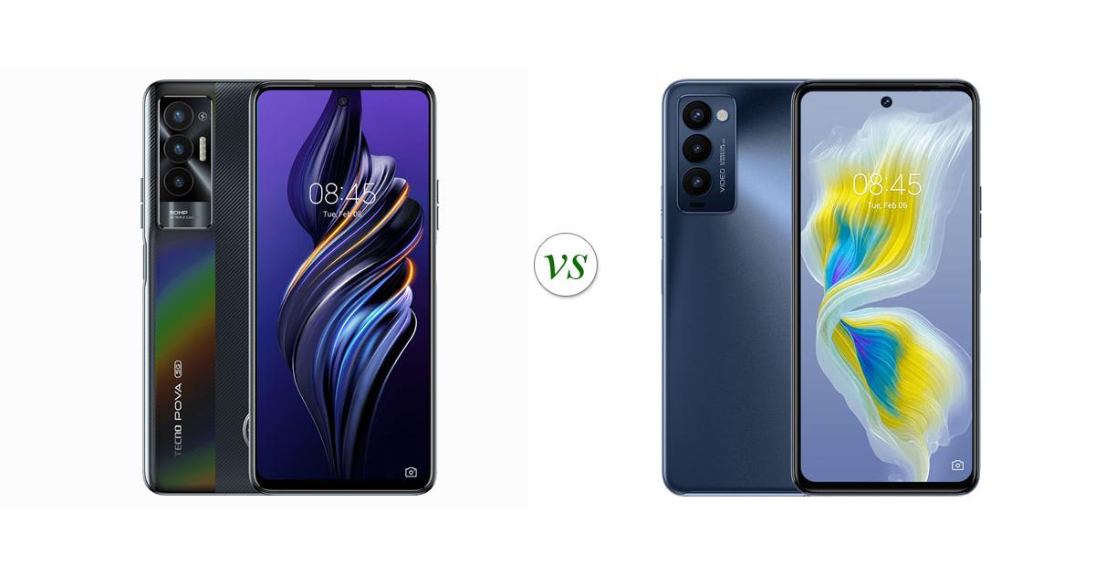 TECNO POVA 5G vs TECNO Camon 18P: Side by Side Specs Comparison