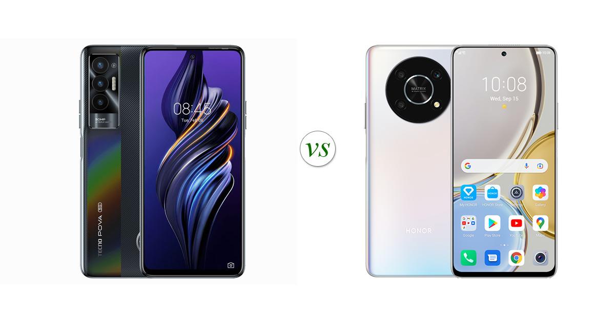 TECNO POVA 5G vs HONOR X9: Side by Side Specs Comparison