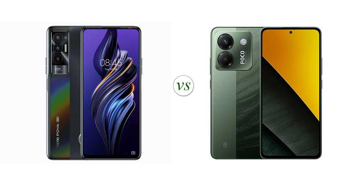 TECNO POVA 5G vs POCO M7 Pro 5G: Side by Side Specs Comparison
