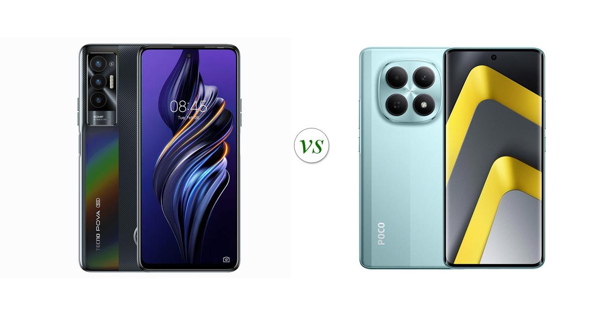 TECNO POVA 5G vs POCO M8 5G: Side by Side Specs Comparison