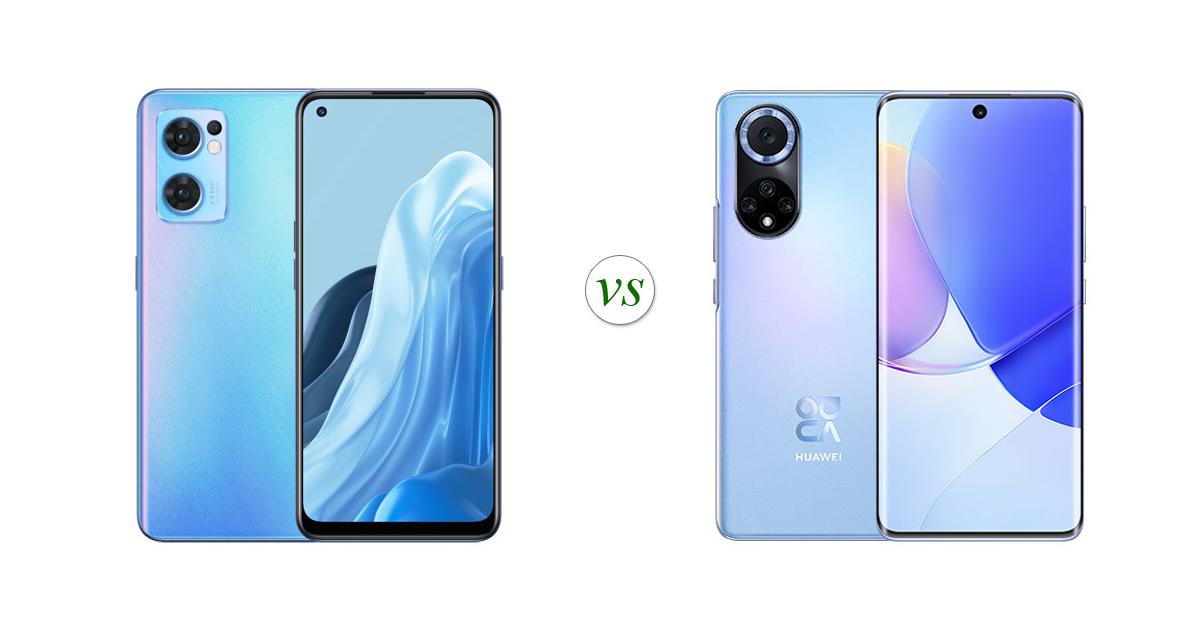 OPPO Reno7 5G vs Huawei nova 9: Side by Side Specs Comparison
