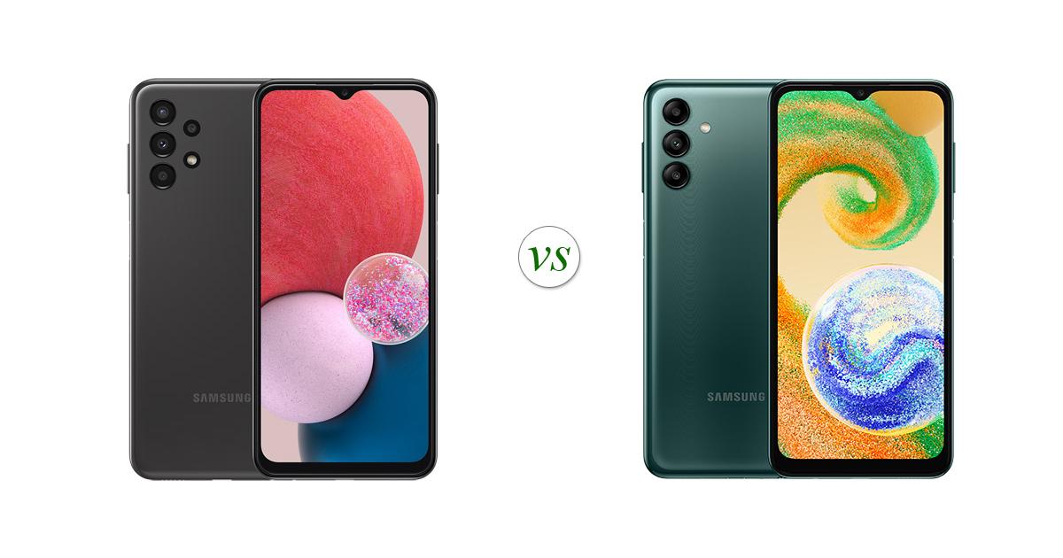 Samsung Galaxy A13 vs Samsung Galaxy A04s: Side by Side Specs Comparison