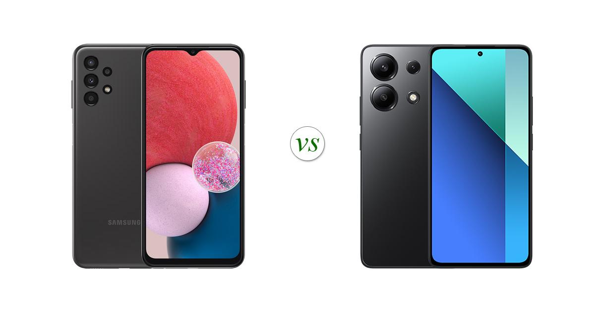 Samsung Galaxy A13 vs Redmi Note 13: Side by Side Specs Comparison