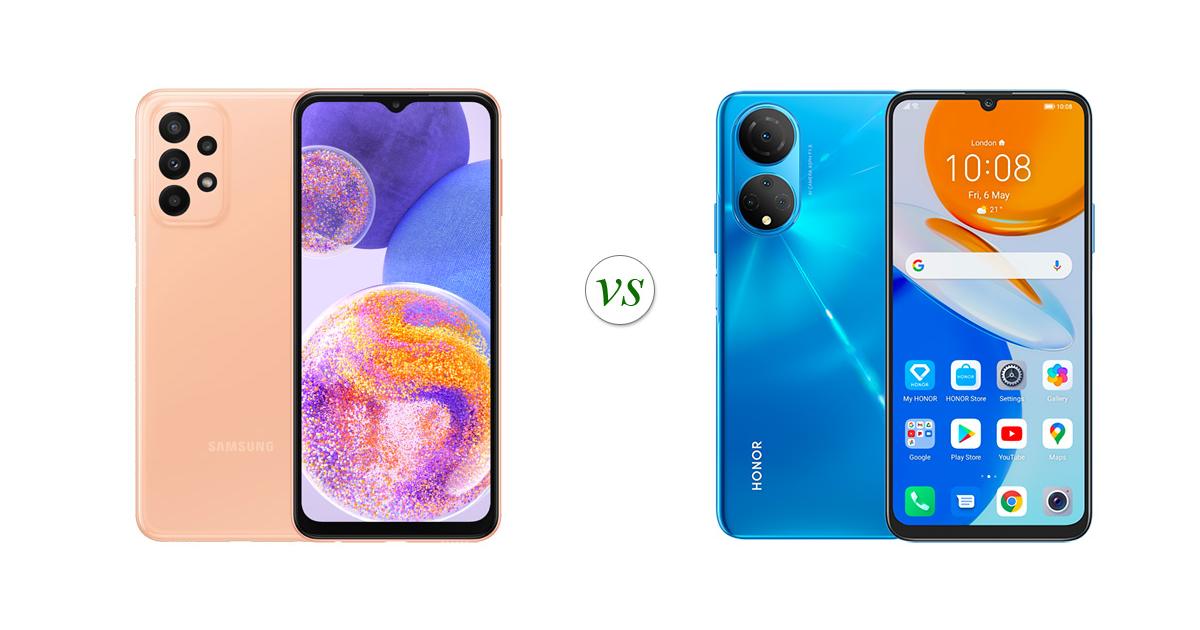 Samsung Galaxy A23 vs HONOR X7: Side by Side Specs Comparison