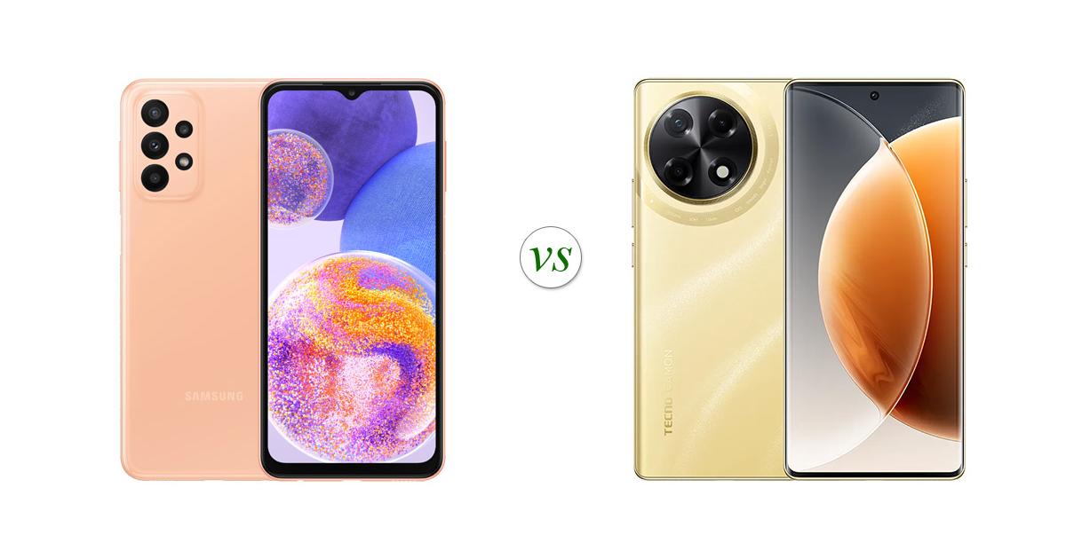 Samsung Galaxy A23 vs TECNO CAMON 30S: Side by Side Specs Comparison