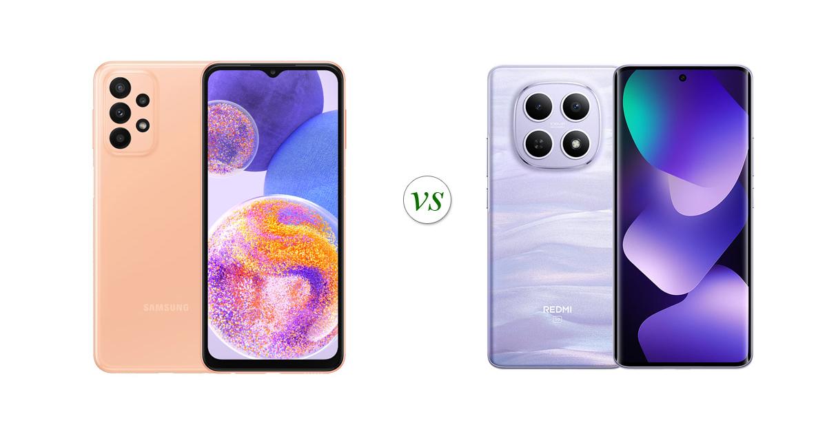 Samsung Galaxy A23 vs Redmi Note 15 5G: Side by Side Specs Comparison