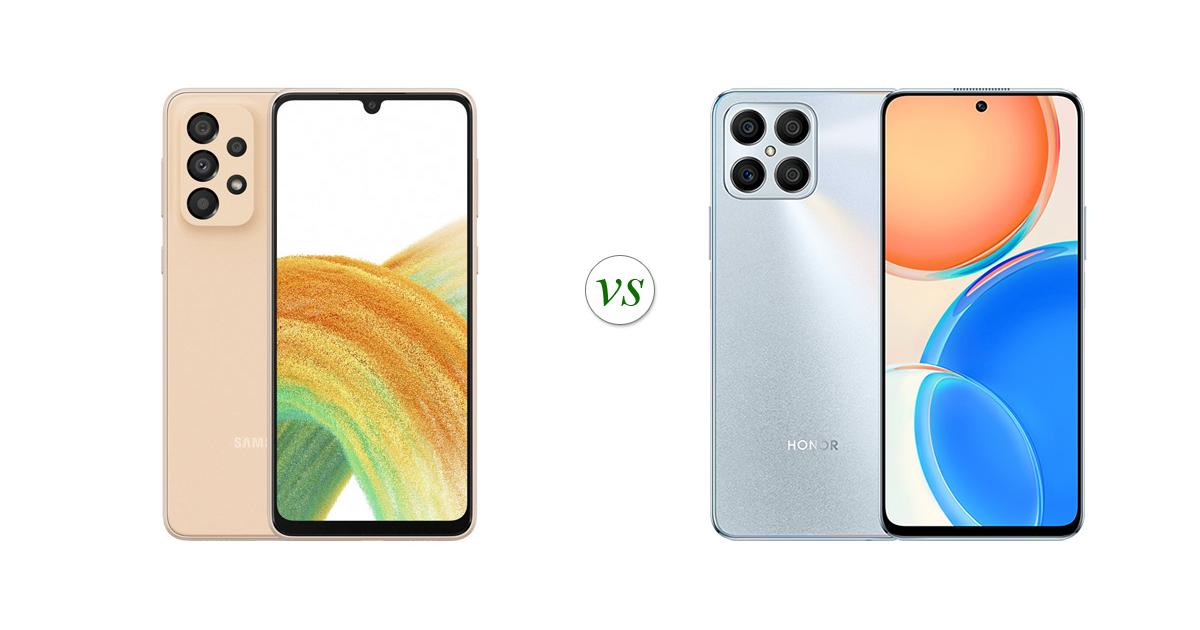 Samsung Galaxy A33 5G vs HONOR X8: Side by Side Specs Comparison