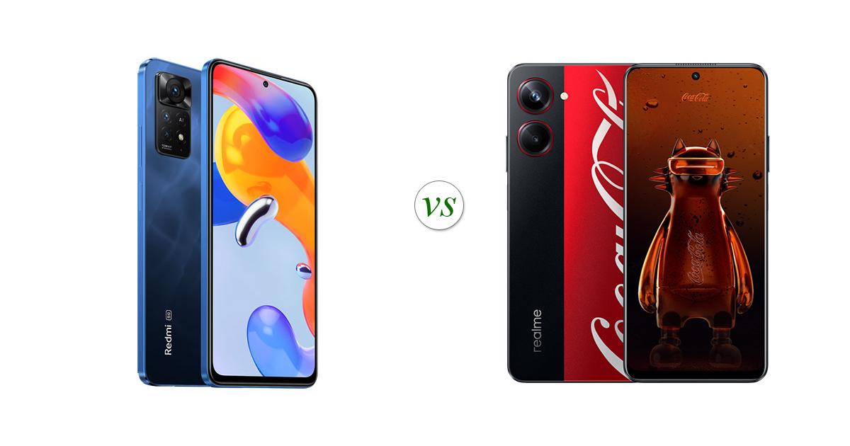 Xiaomi Redmi Note 11 Pro 5G vs realme 10 Pro 5G Coca-Cola® Edition ...