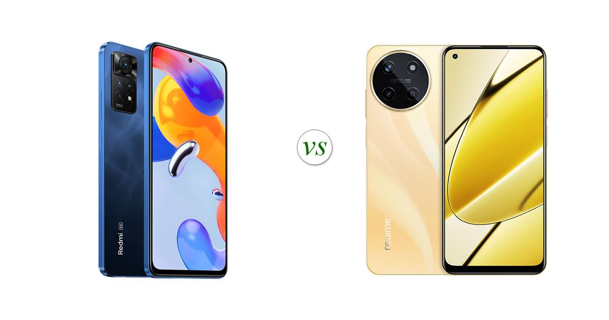 Xiaomi Redmi Note 11 Pro 5G vs realme 11: Side by Side Specs Comparison