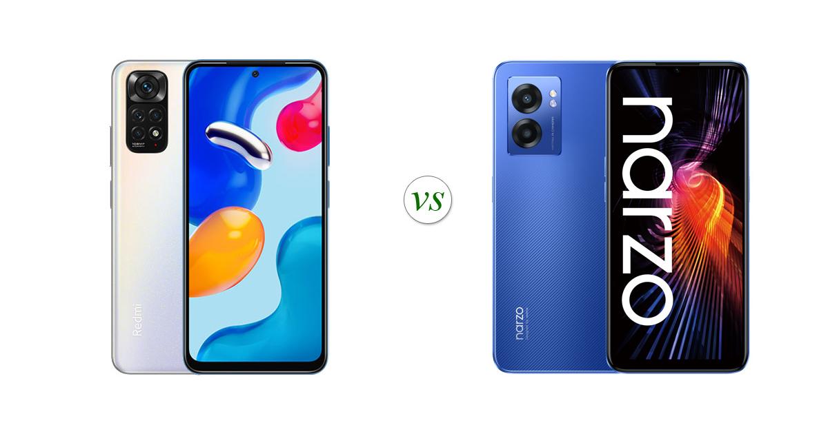Xiaomi Redmi Note 11s vs narzo 50 5G: Side by Side Specs Comparison